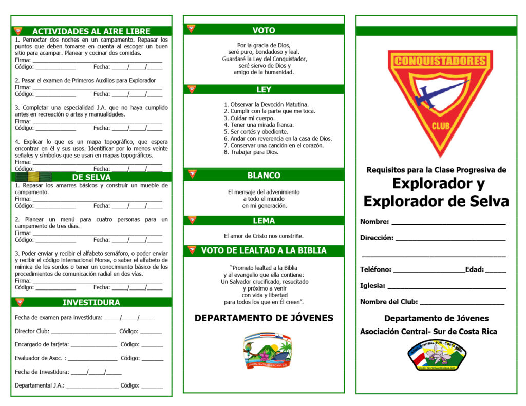 Clase de Explorador - JA de Corazón